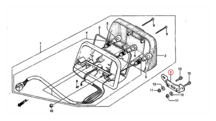 ナンバープレートブラケット :: CBX専門店 DEEPFIELD ディープフィールド